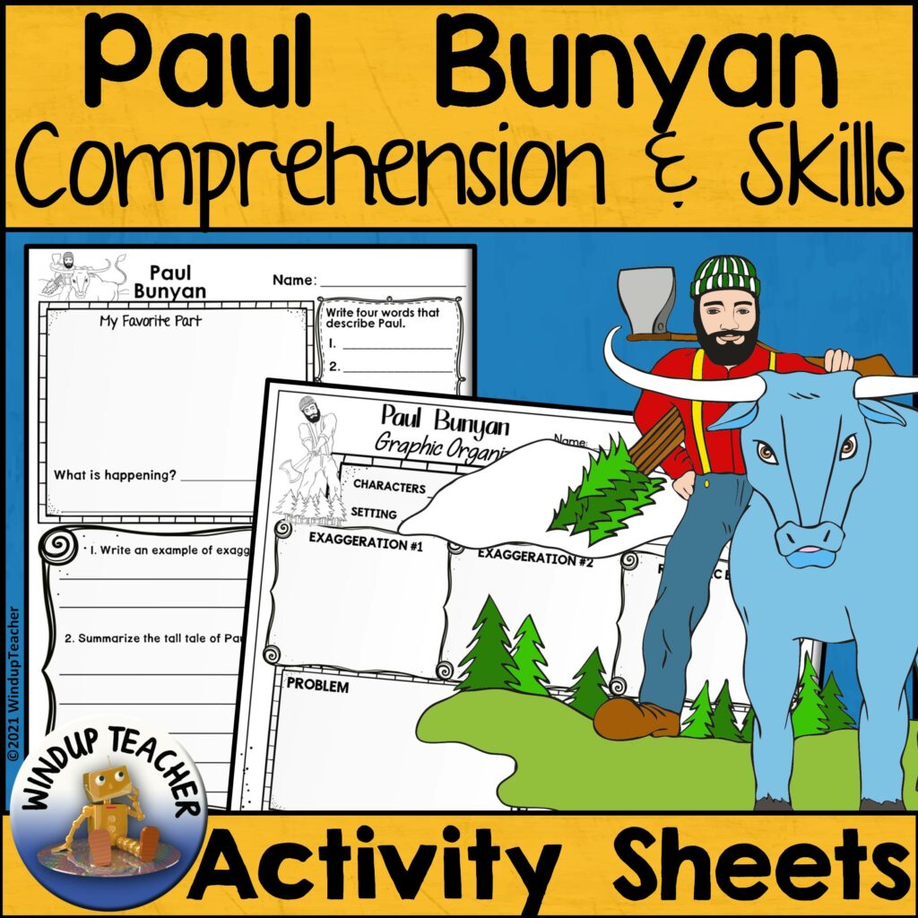 Paul Bunyan Activity Sheets | Print and Go! | Made By Teachers