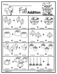Fall Addition Worksheets - Made By Teachers