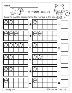 Fall Addition Worksheets - Made By Teachers