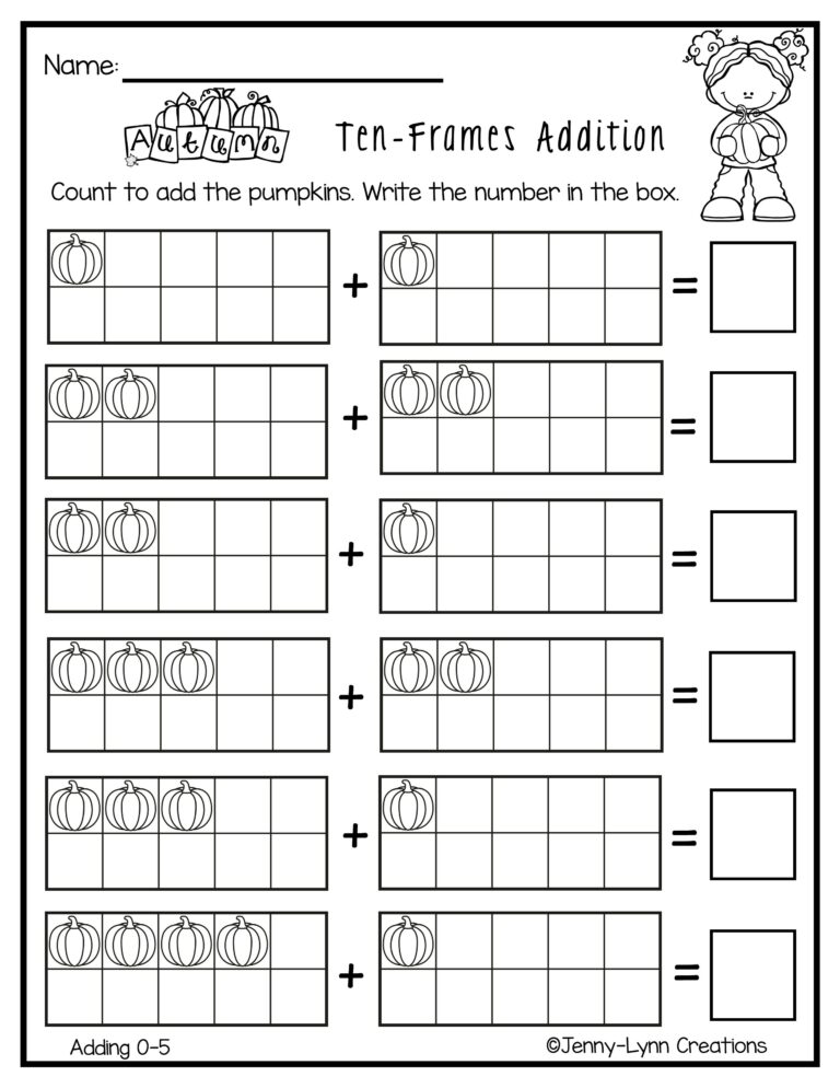 Fall Addition Worksheets | Made By Teachers