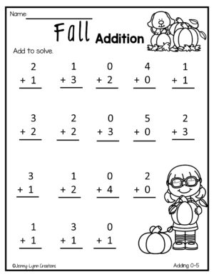 Fall Addition Worksheets | Made By Teachers