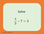 Solving Equations Review Task Cards Bundle | Made By Teachers