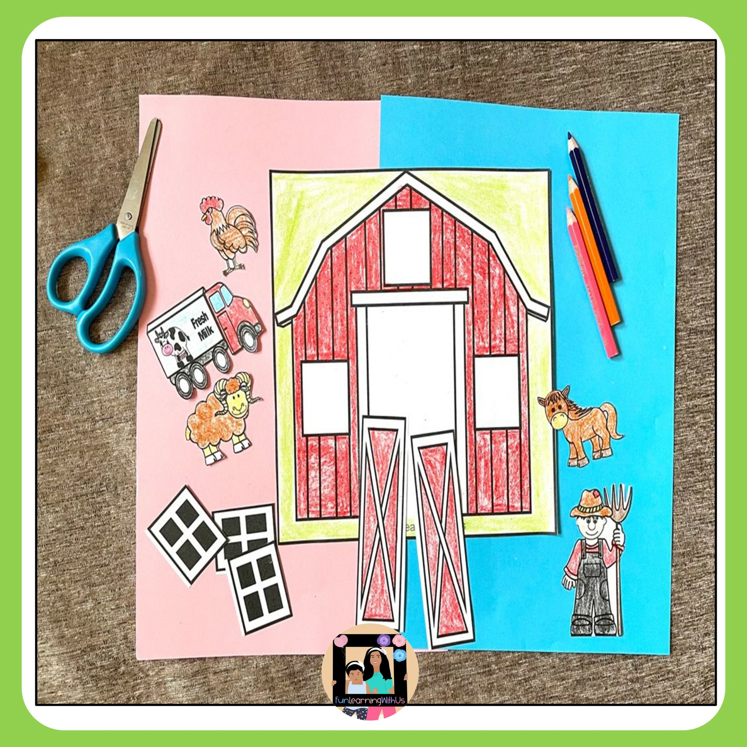 Farm Craft| Farm Animal Activities | Build a Farm | Made By Teachers