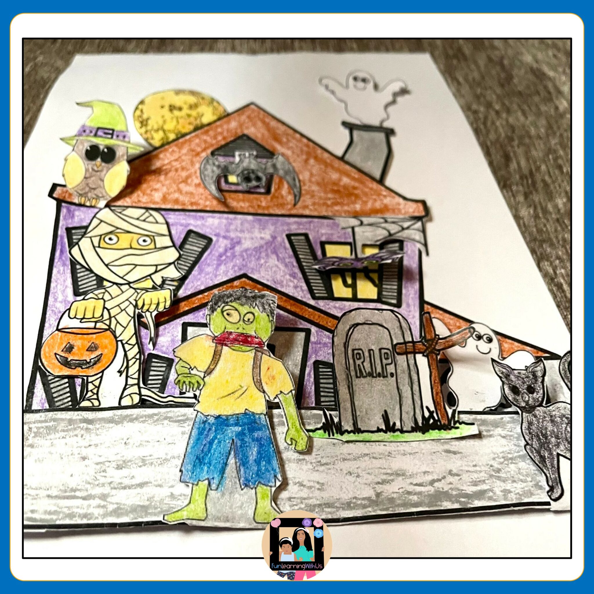 Halloween Craft | Haunted House Craft | October - Made By Teachers