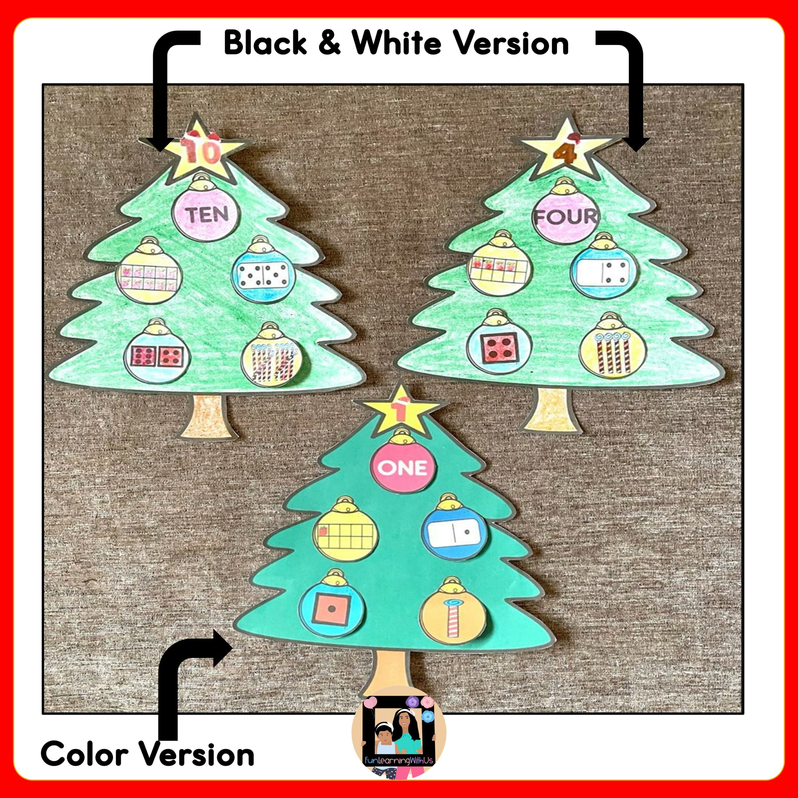 Christmas Tree math Craft | Winter Math Craft | Made By Teachers