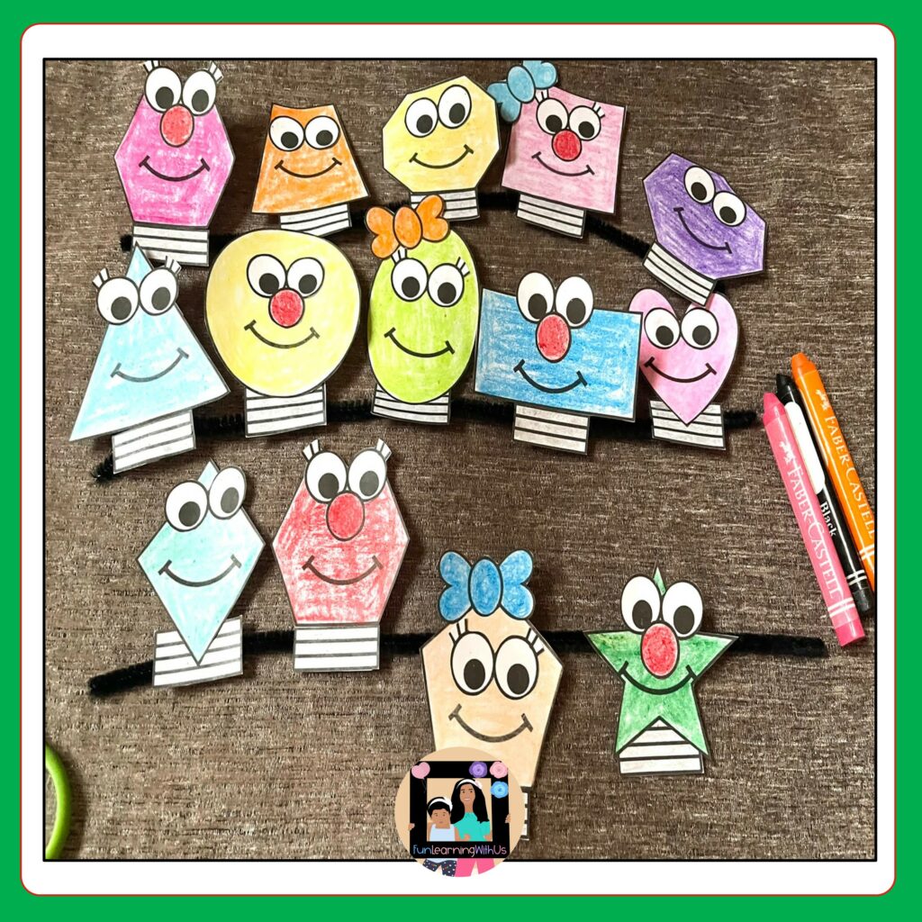 Christmas Light Bulb 2D Shapes Craft | Winter Craft | Made By Teachers