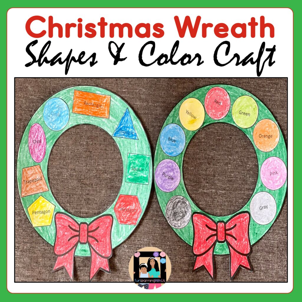 Christmas Wreath Craft | 2D Shapes & Colors Wreath - Made By Teachers