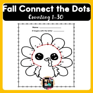 Fall Connect the dots | Dot to Dot worksheets - Made By Teachers