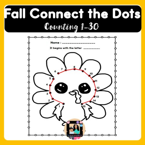 Fall Connect the dots | Dot to Dot worksheets - Made By Teachers
