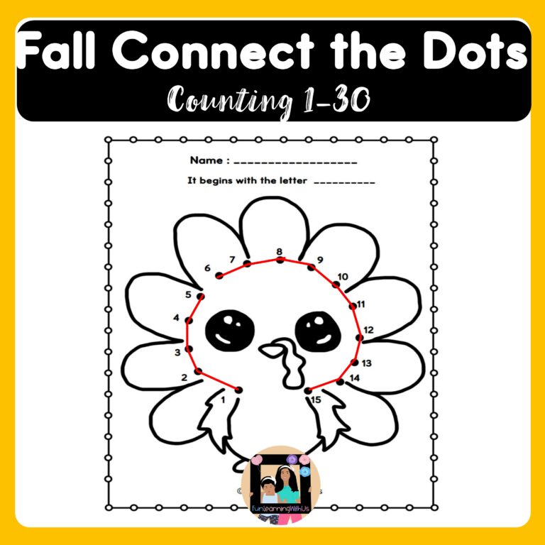 Fall Connect the dots | Dot to Dot worksheets - Made By Teachers