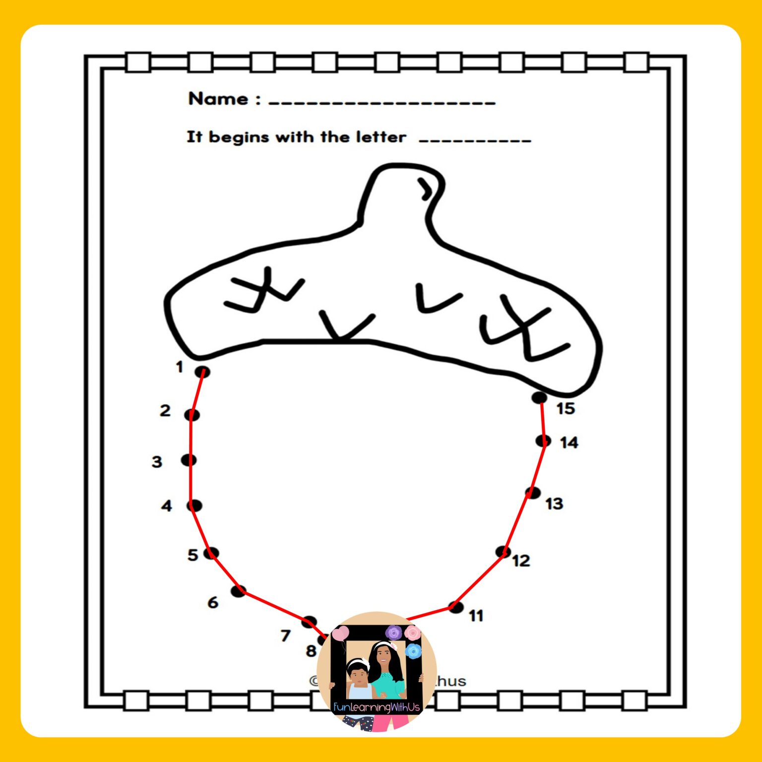 Fall Connect the dots | Dot to Dot worksheets - Made By Teachers
