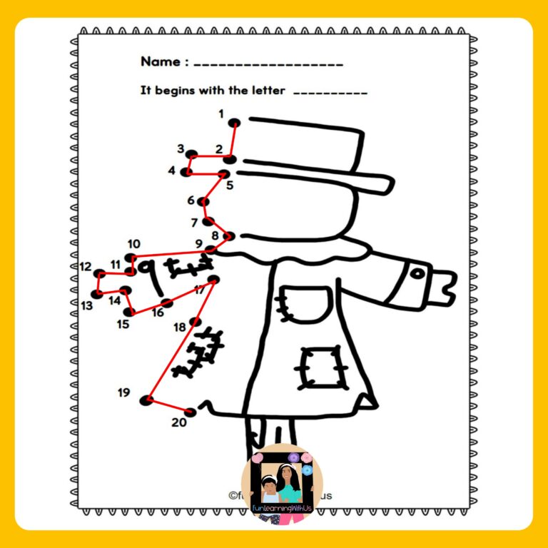 Fall Connect the dots | Dot to Dot worksheets - Made By Teachers
