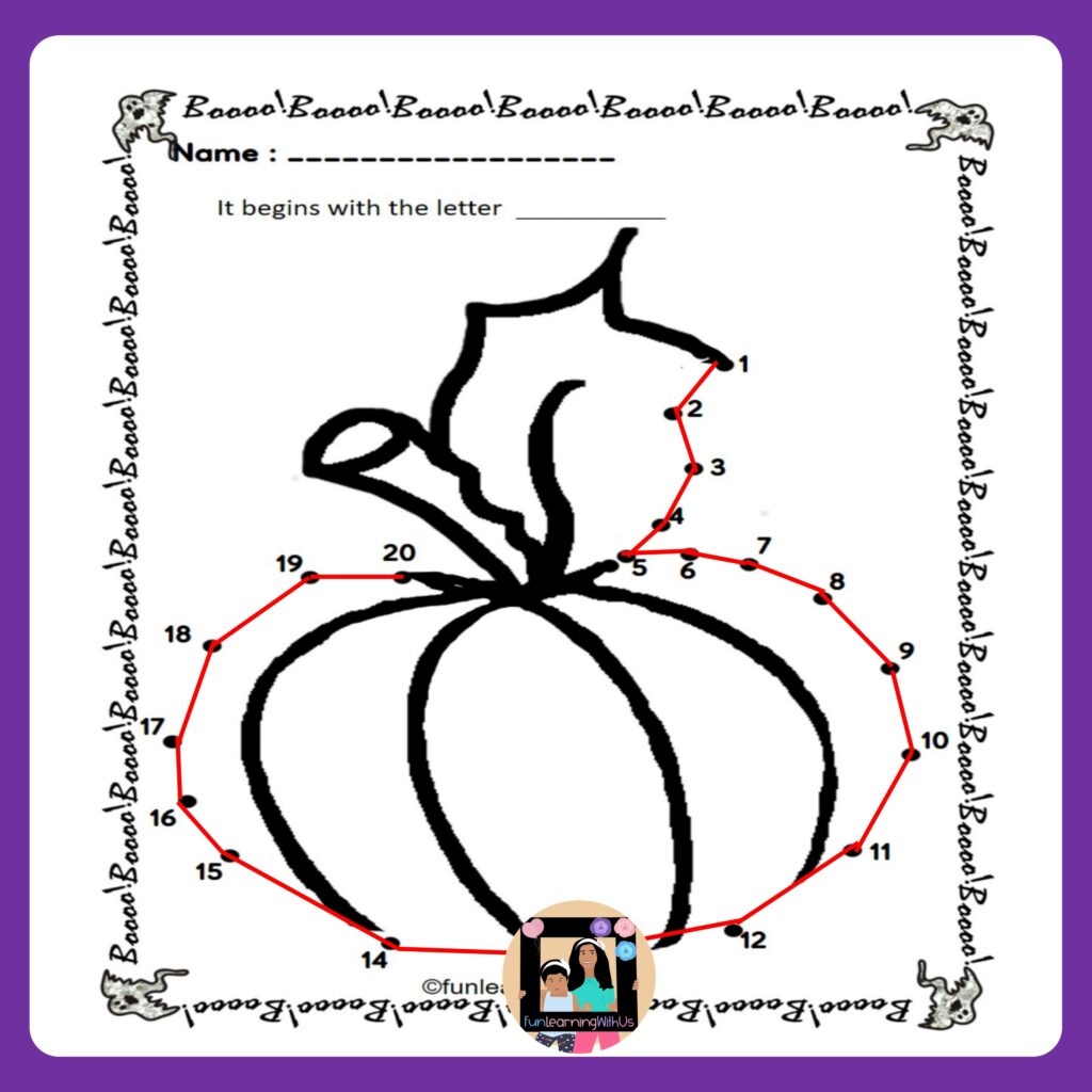 Halloween Connect the Dots| Dot to Dot worksheets | Made By Teachers