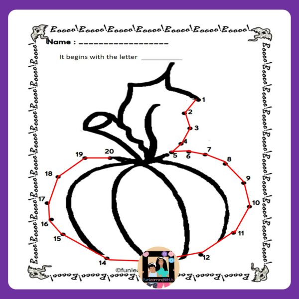 Halloween Connect the Dots| Dot to Dot worksheets | Made By Teachers