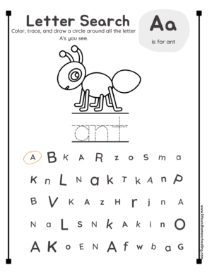 Preschool-Kindergarten Alphabet Search - Made By Teachers
