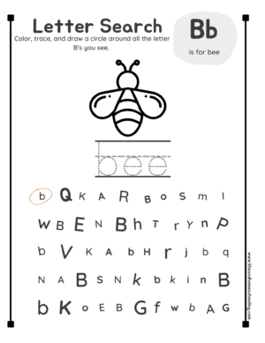 Preschool-Kindergarten Alphabet Search - Made By Teachers