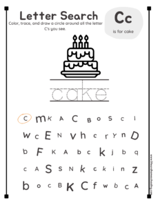 Preschool-Kindergarten Alphabet Search | Made By Teachers