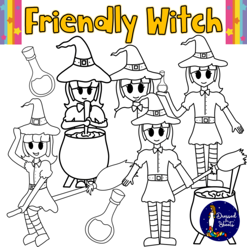 Friendly Witch Clips | Made By Teachers