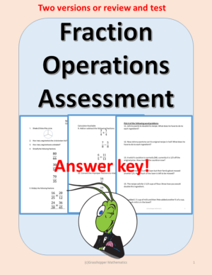 Fraction Operations Assessment Editable - Made By Teachers