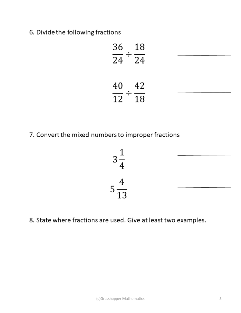 Fraction Operations Assessment Editable - Made By Teachers