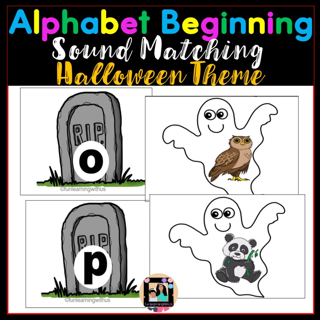 Alphabet Beginning Sound Matching -Halloween Theme | Made By Teachers