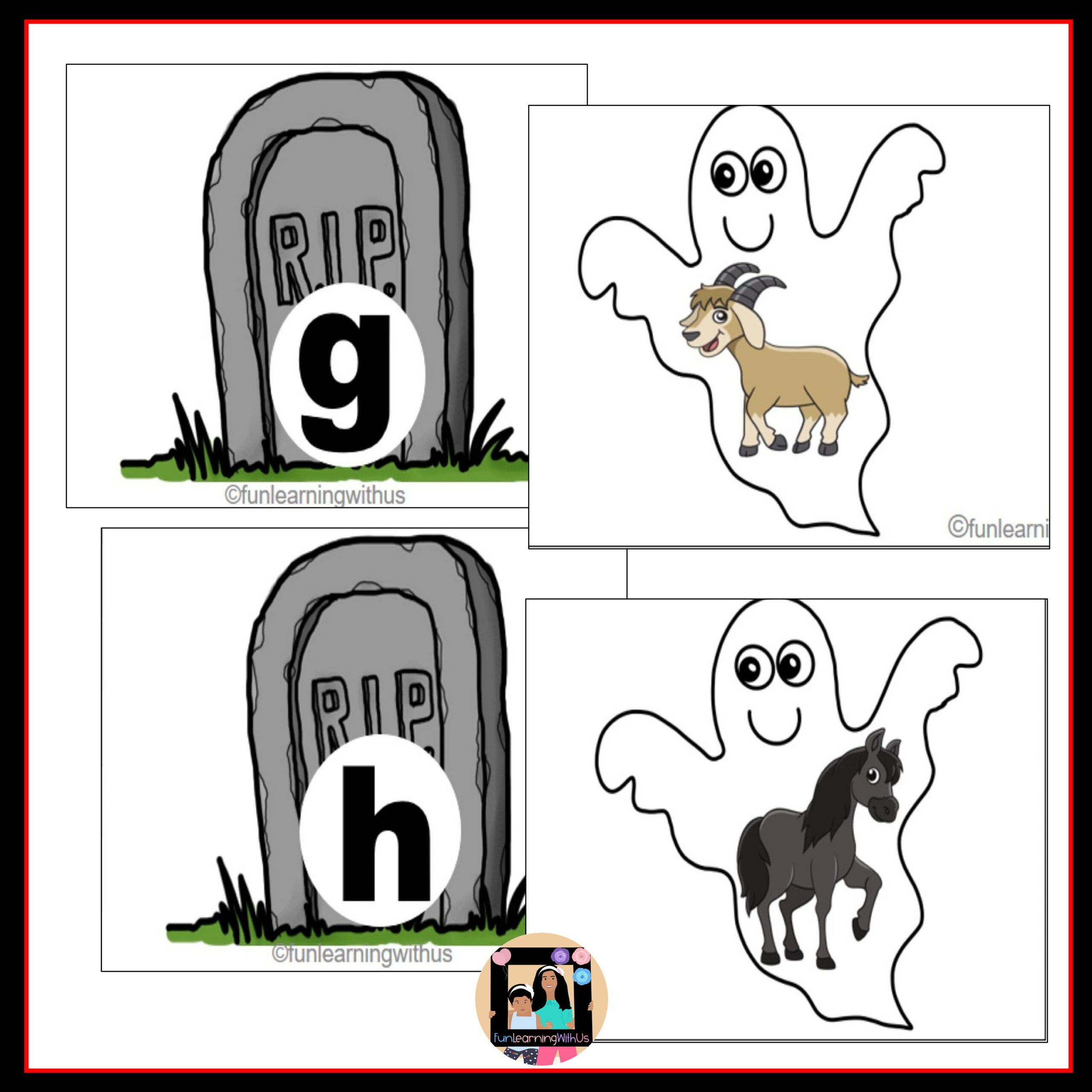 Alphabet Beginning Sound Matching -Halloween Theme | Made By Teachers
