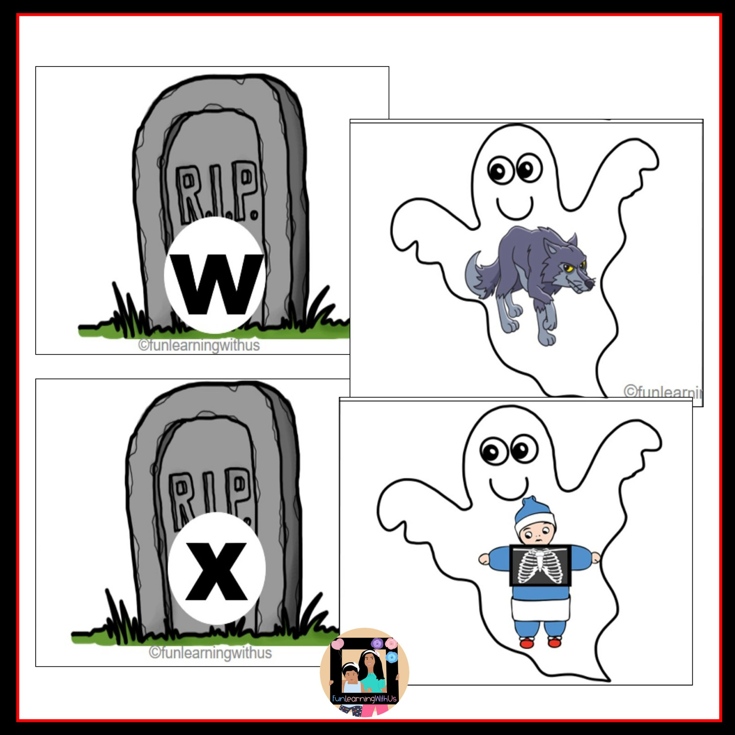 Alphabet Beginning Sound Matching -Halloween Theme | Made By Teachers