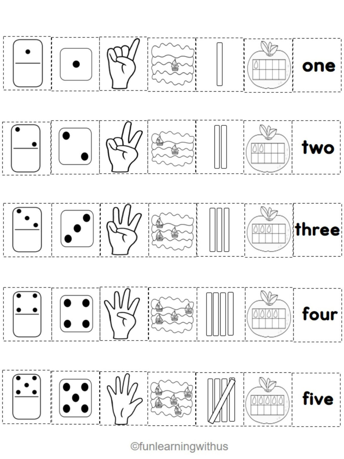 Numbers Coloring Activity Subitizing Number 1-10 - Made By Teachers