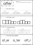Dolch 1st Grade Sight Words Word Work Worksheets - Made By Teachers