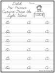 Pre-Primer Directional Cursive Tracing Worksheets - Made By Teachers