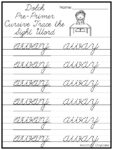 Pre-Primer Directional Cursive Tracing Worksheets - Made By Teachers