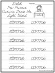 Pre-Primer Directional Cursive Tracing Worksheets - Made By Teachers