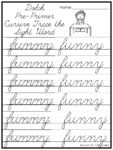Pre-Primer Directional Cursive Tracing Worksheets - Made By Teachers