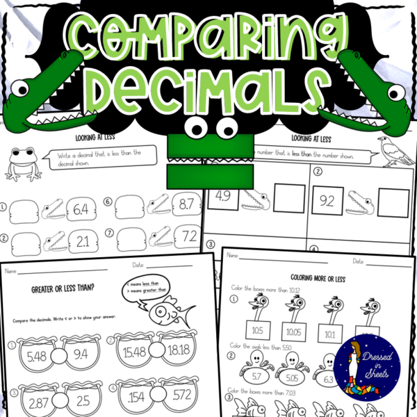 Comparing Decimals Tenths, Hundredths, Thousandths | Made By Teachers