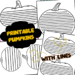 Printable Pumpkins With Lines and Without Lines | Made By Teachers