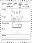 Dolch 1st Grade Lets Learn Sight Words Worksheets. - Made By Teachers