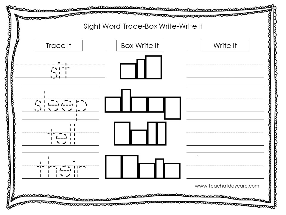 Dolch 2nd Grade Trace and Box Write Worksheets. | Made By Teachers