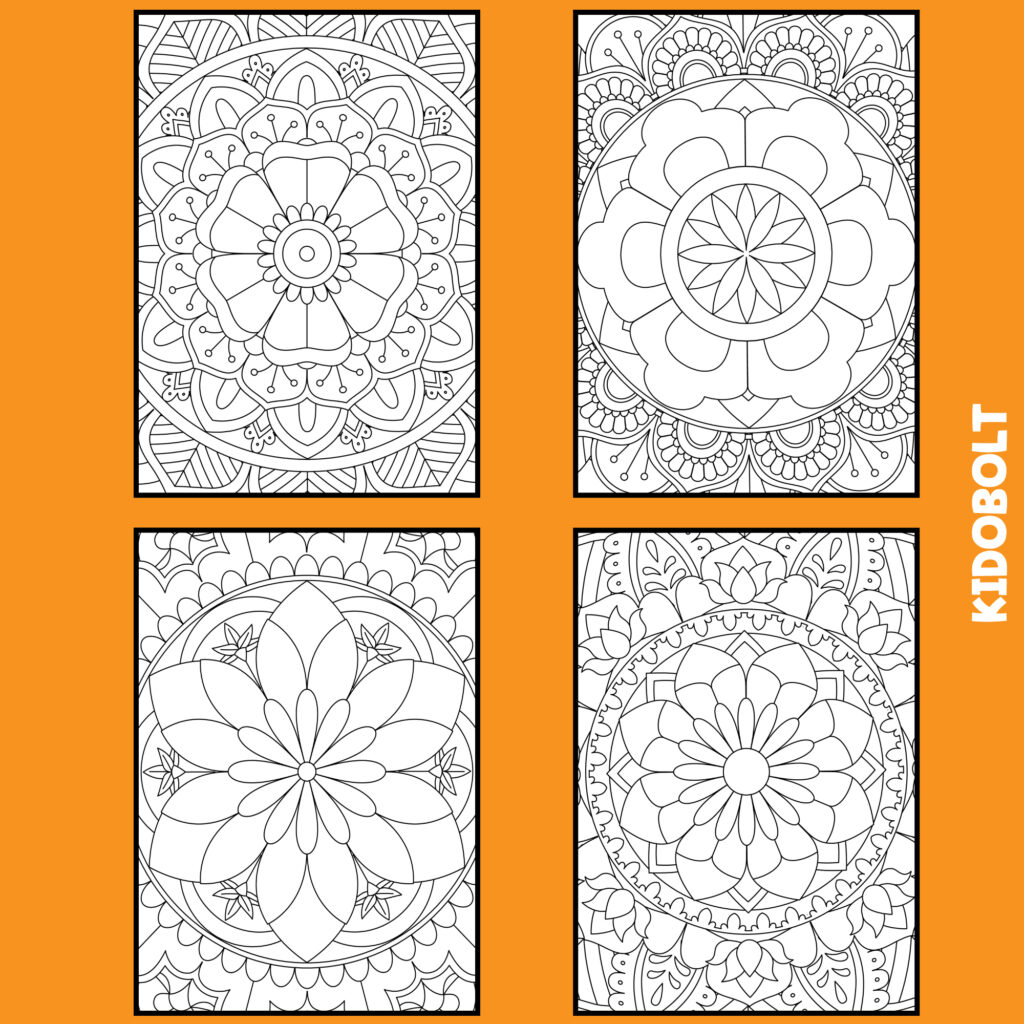 Bundle of 200 Relaxing Mandala Coloring Pages | Made By Teachers