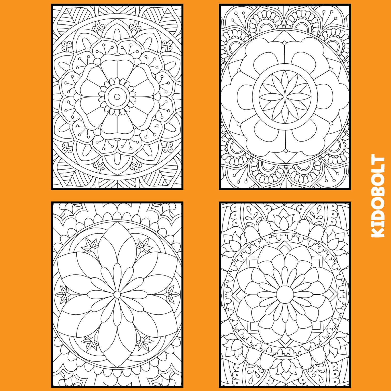 Bundle of 200 Relaxing Mandala Coloring Pages | Made By Teachers