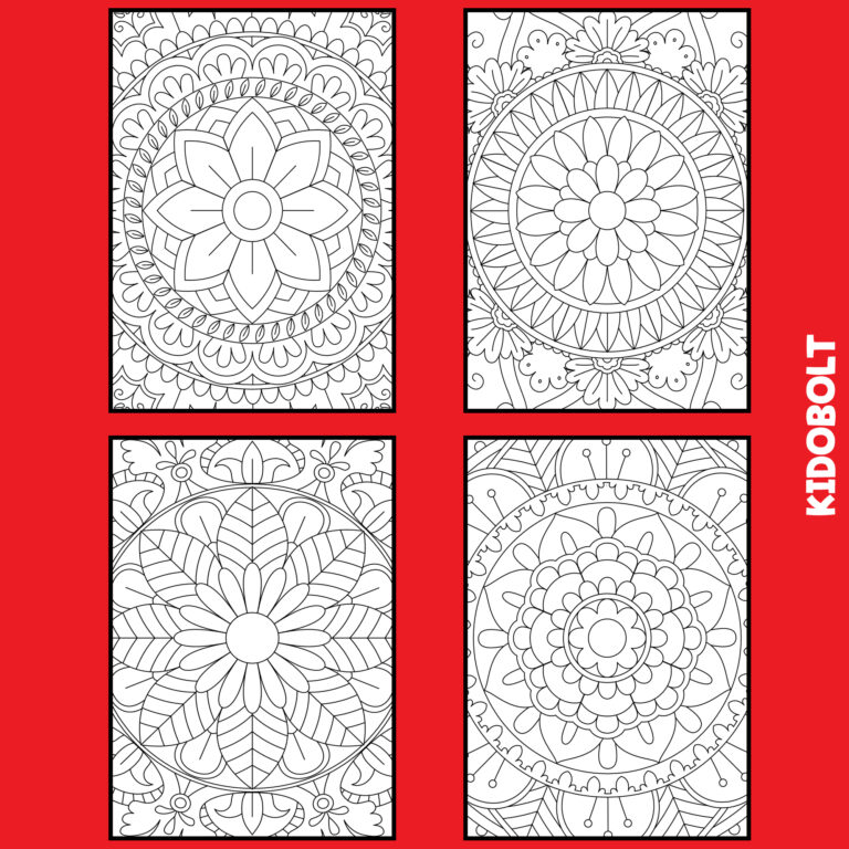 Bundle of 200 Relaxing Mandala Coloring Pages - Made By Teachers
