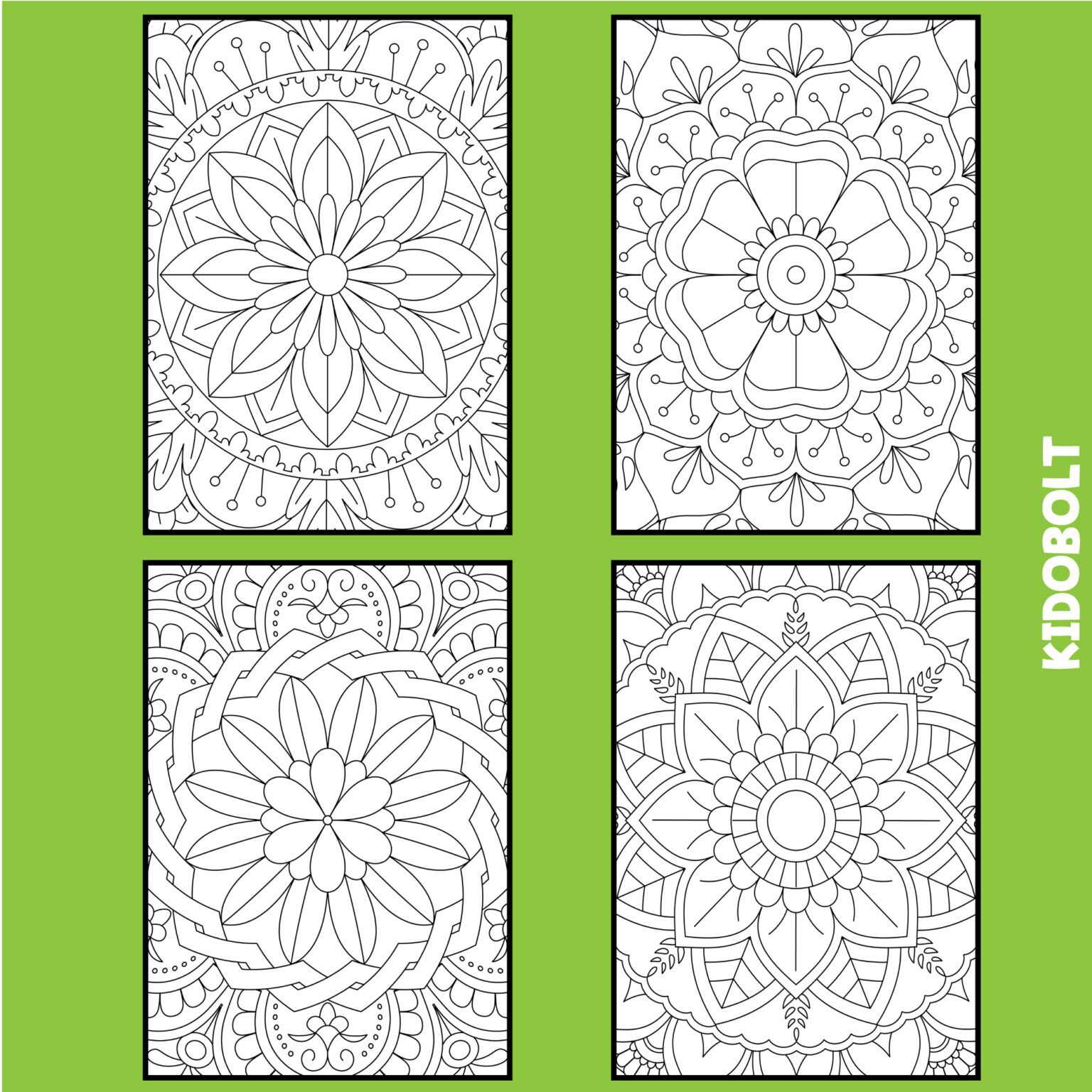 Bundle of 200 Relaxing Mandala Coloring Pages - Made By Teachers