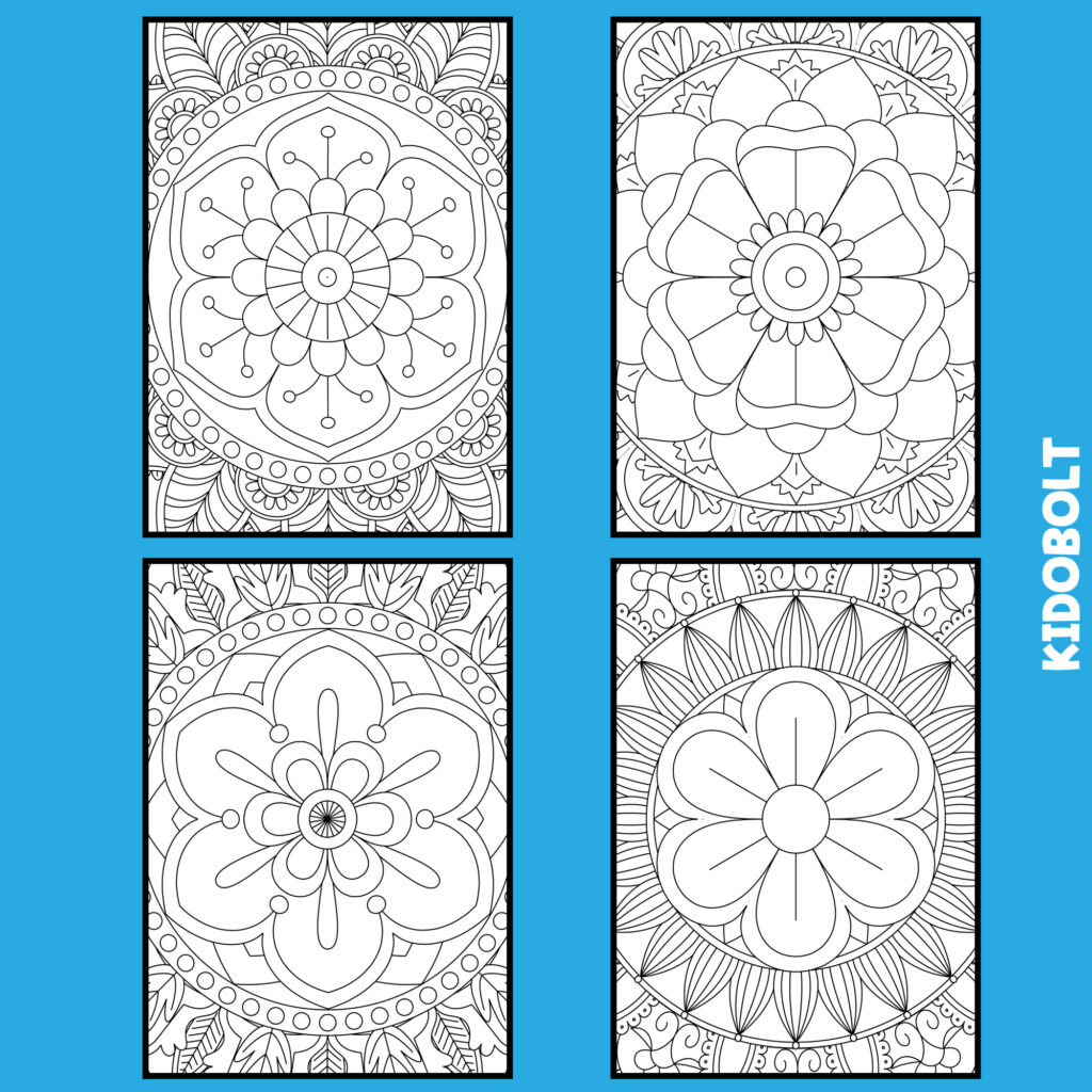 Bundle of 200 Relaxing Mandala Coloring Pages | Made By Teachers