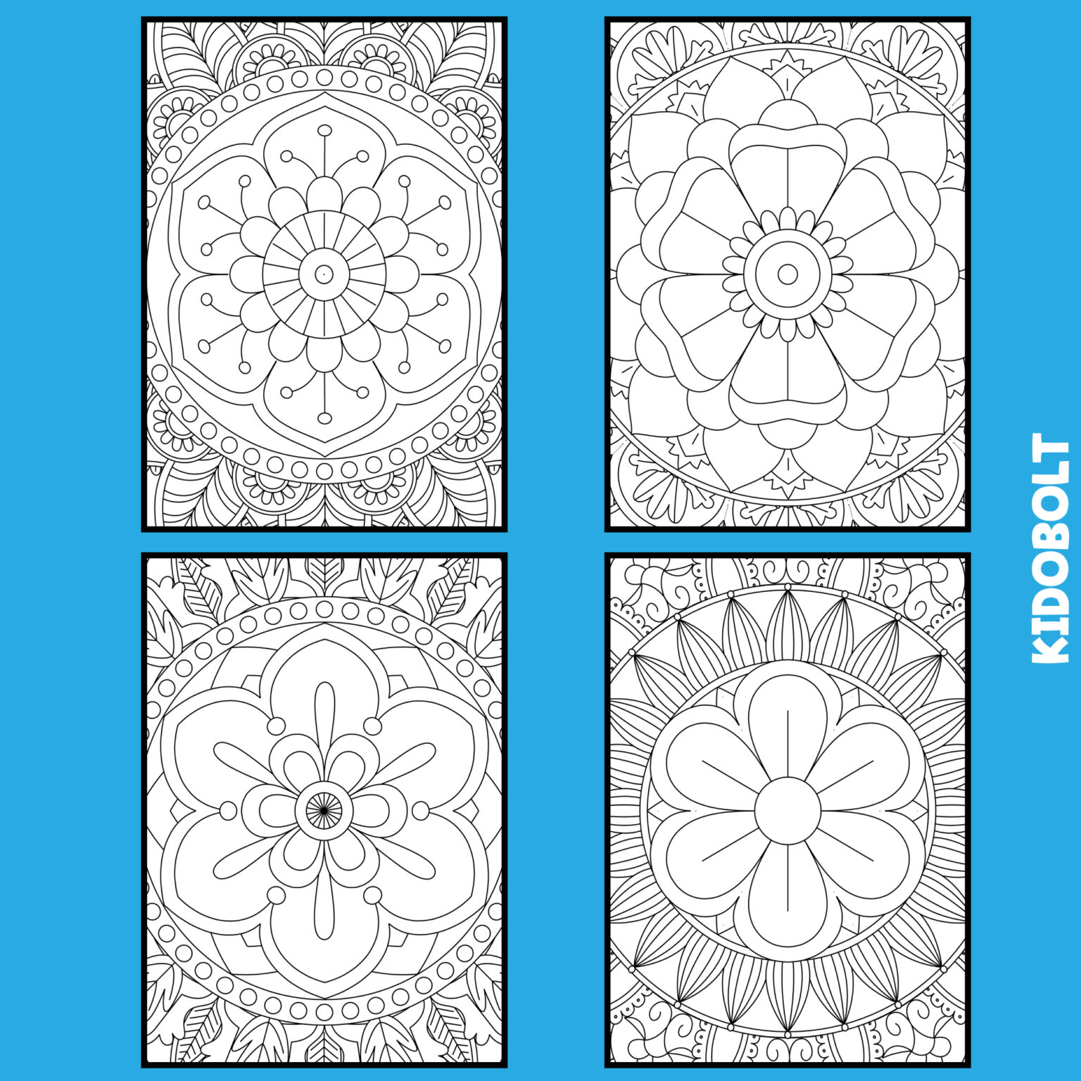Bundle of 200 Relaxing Mandala Coloring Pages | Made By Teachers