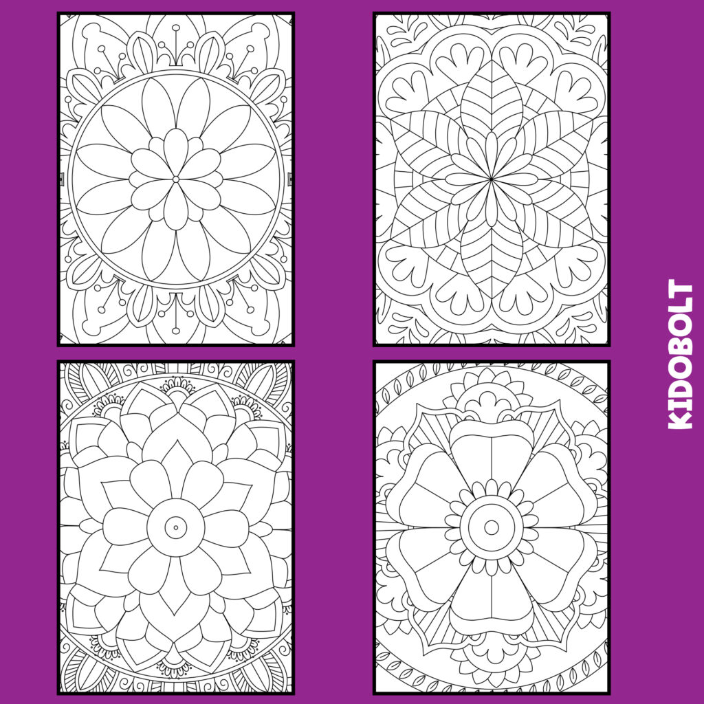 Bundle of 200 Relaxing Mandala Coloring Pages | Made By Teachers