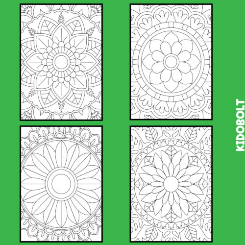 Bundle of 200 Relaxing Mandala Coloring Pages - Made By Teachers