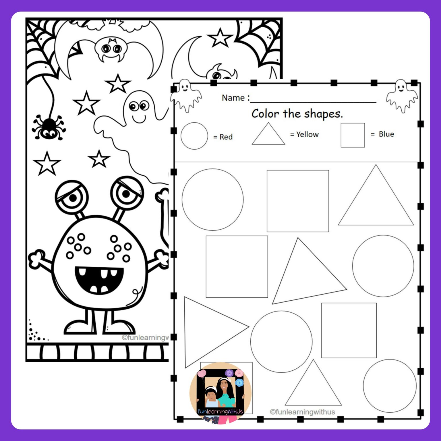 Halloween Pre-K Pack| Halloween Theme Worksheets | Made By Teachers