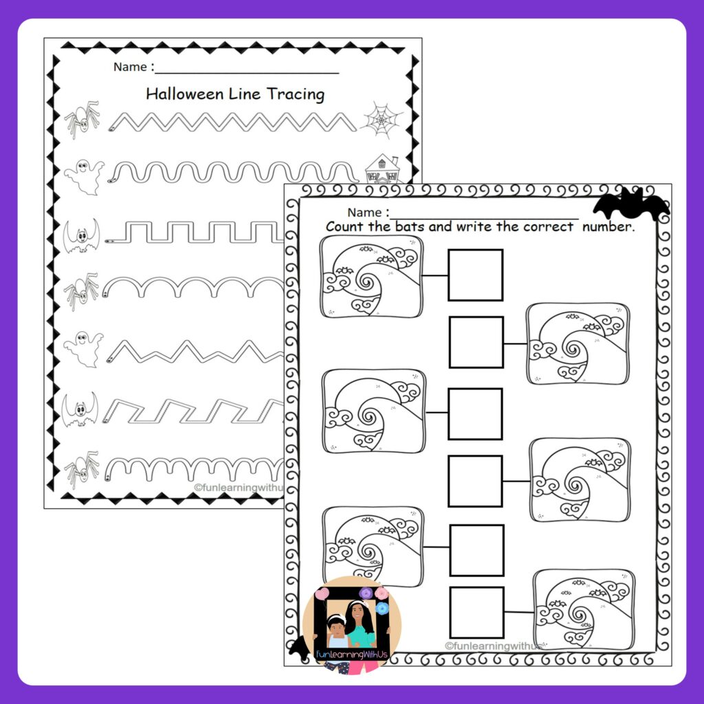 Halloween Pre-K Pack| Halloween Theme Worksheets | Made By Teachers