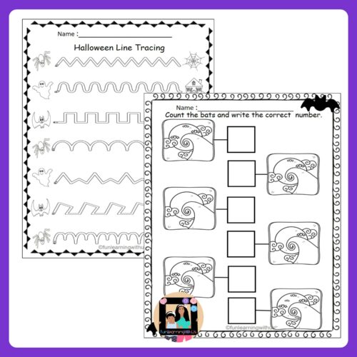 Halloween Pre-K Pack| Halloween Theme Worksheets | Made By Teachers