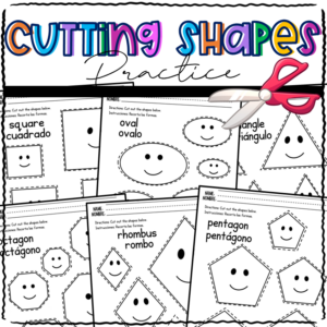 Cutting Shapes Practice - Made By Teachers