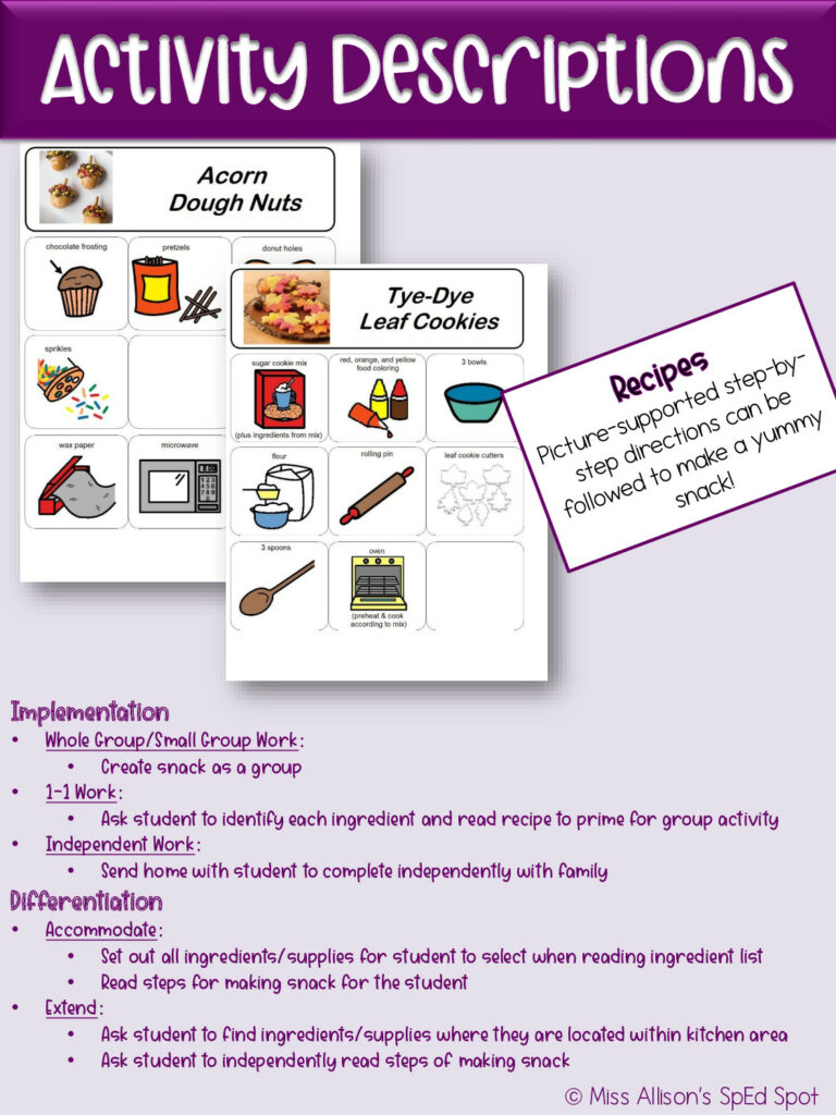 Fall & Leaves Thematic Unit for Special Ed - Made By Teachers